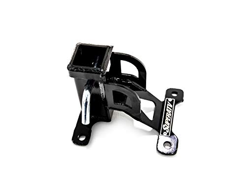 SuperATV Rear Receiver Hitch for 2020+ Polaris RZR PRO XP/PRO XP 4 | Black | Fits Standard 2" Attachments | Includes Cotter Pin and Hitch Pin | Max Towing Capacity 1500 Pounds