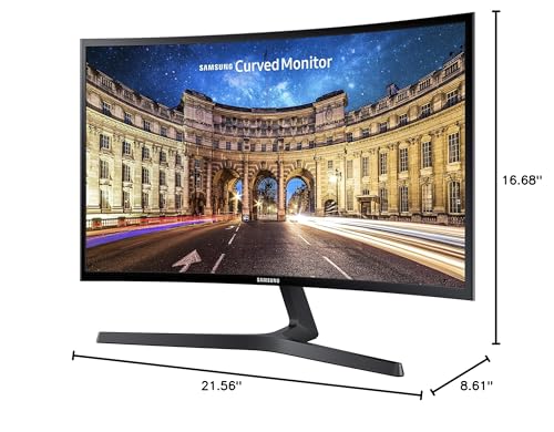 Samsung LC24F396FHNXZA 24-Inch Curved Monitor C24F396 (1920x1080 Full HD) (Renewed)