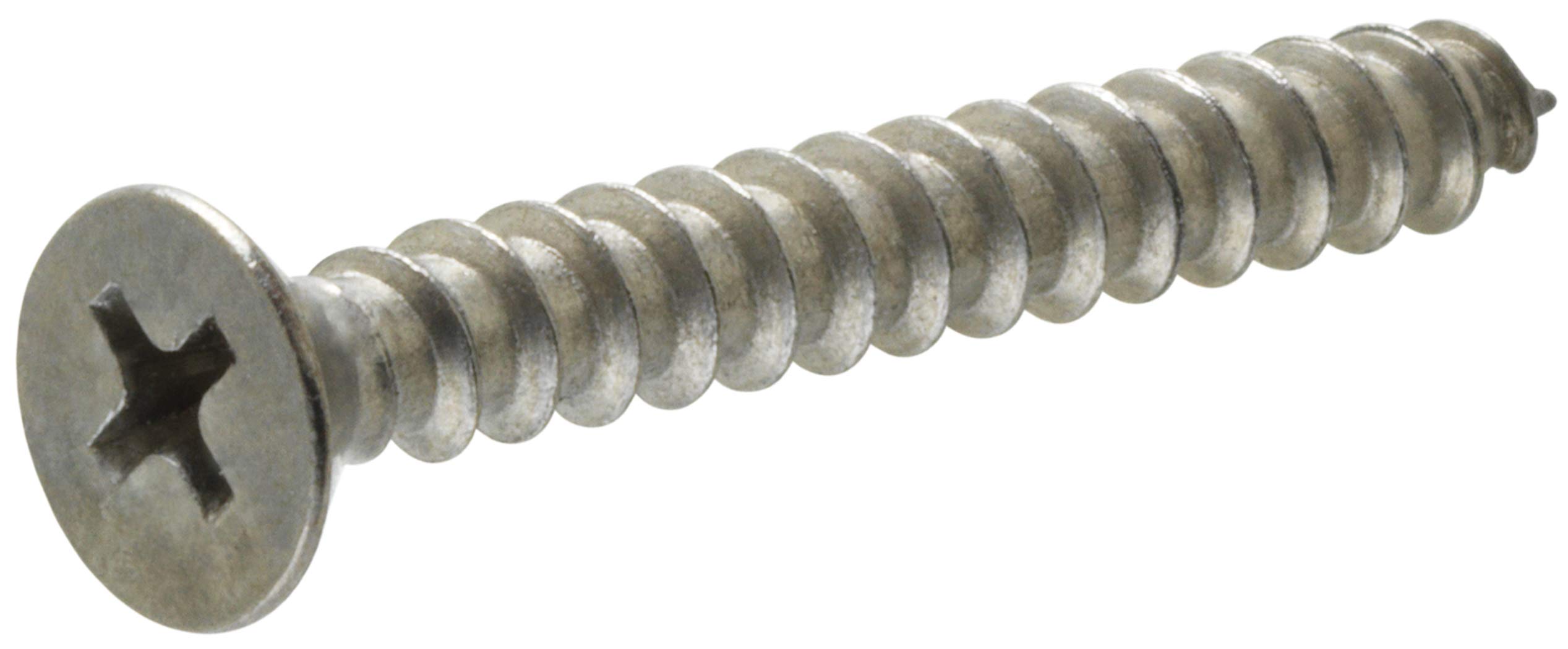 The Hillman Group 823402 Stainless Steel Flat Head Phillips Sheet Metal Screw, 4-Inch x 3/8-Inch, 100-Pack