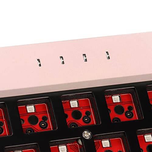 61 Keys hot swap Compatible Mechanical Keyboard Assembly Wide Switch RGB Backlight Mechanical Keyboard Assembly ABS Gaming Shell Pink