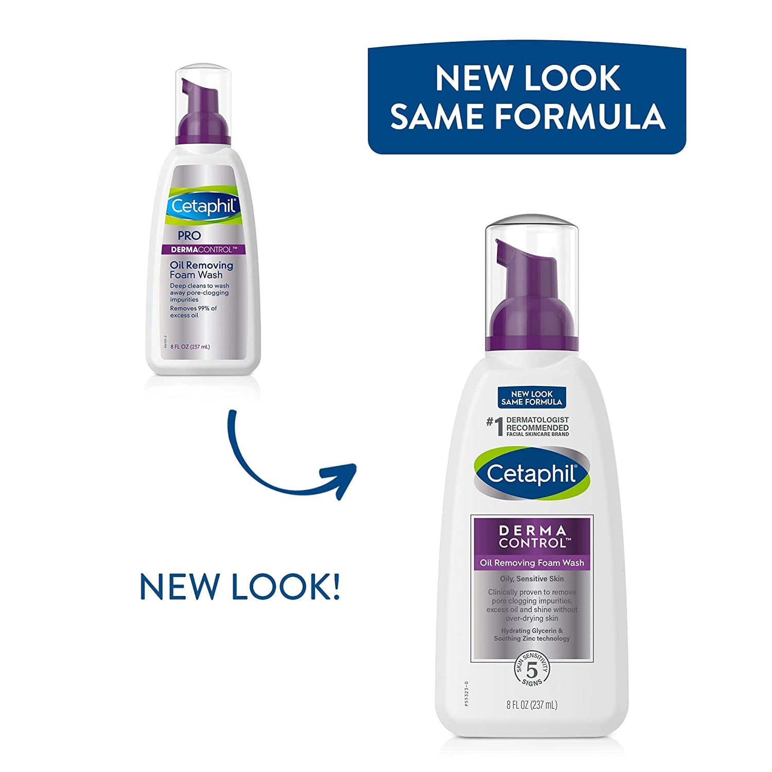 Cetaphil PRO DermaControl Foam Wash 8 oz - Packaging May Vary