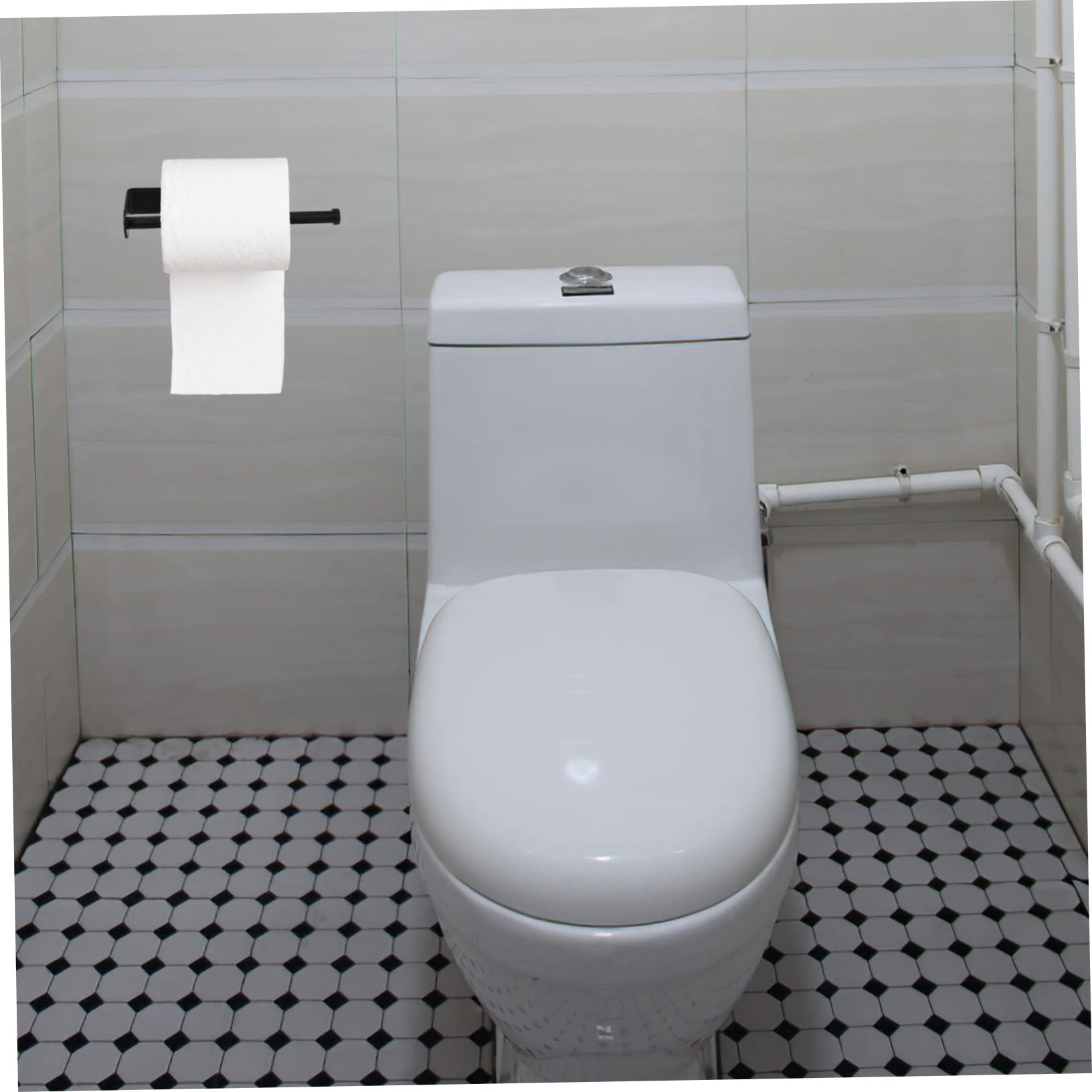 Towel Roll Holder Bath Towel Rack Kitchen Towel Bar Toilet Tissue Rack Towel Racks for Bathroom Wall-Mounted Storage Rack Paper Towel Organizer Towel Hanger Wall Shelf Dispenser