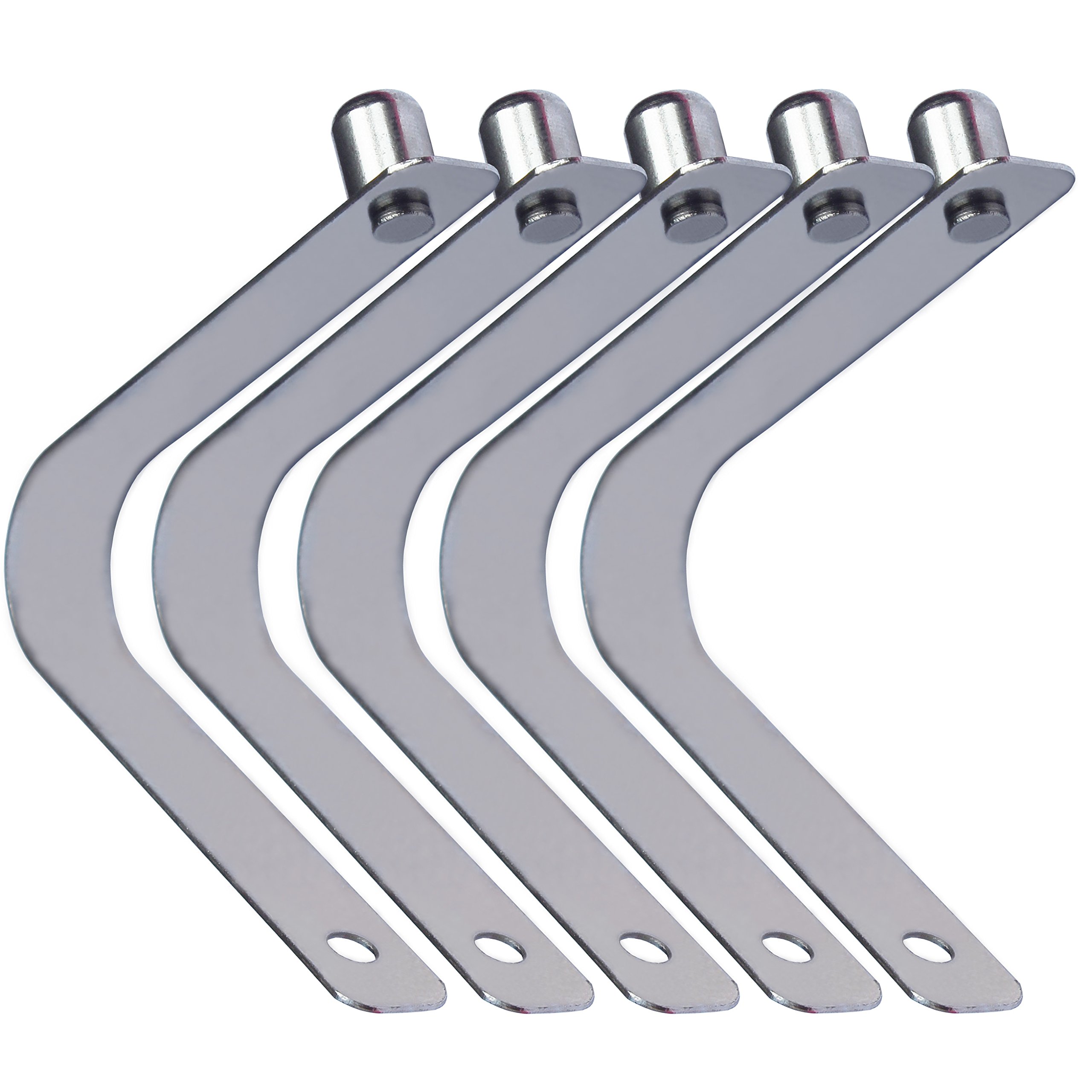 5 Ă Kayak Paddle Tent Pole Push Button Spring Snap Clip Locking Tube Pin (Single pin(Solid), 8mm)