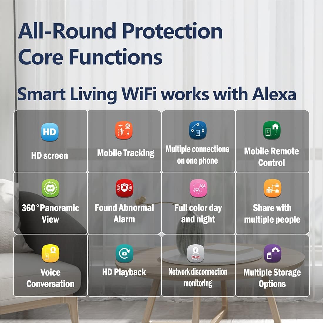4MP Outdoor Camera Wireless,Light Bulb Security Camera,Light Bulb Camera Webcam 2.4g Wifi, 360° Light Bulb Camera HD/Night Vision/Security Cameras
