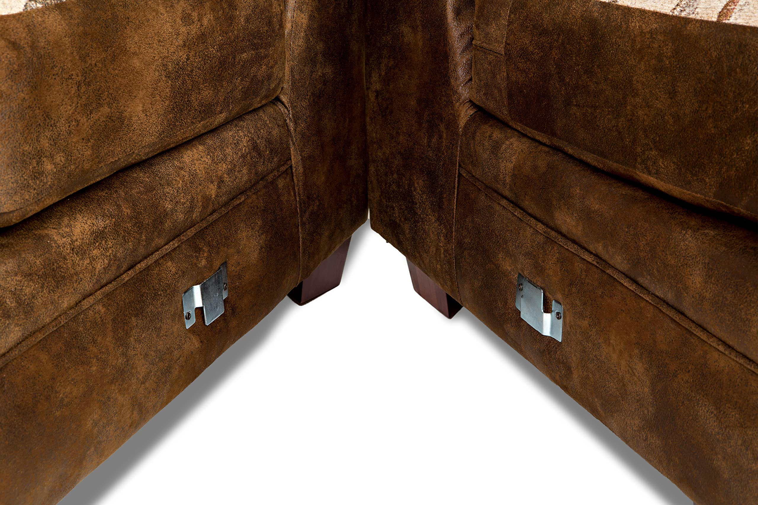 American Furniture Classics Model Wild Horses Two Piece Sofa sectional Pinto Brown