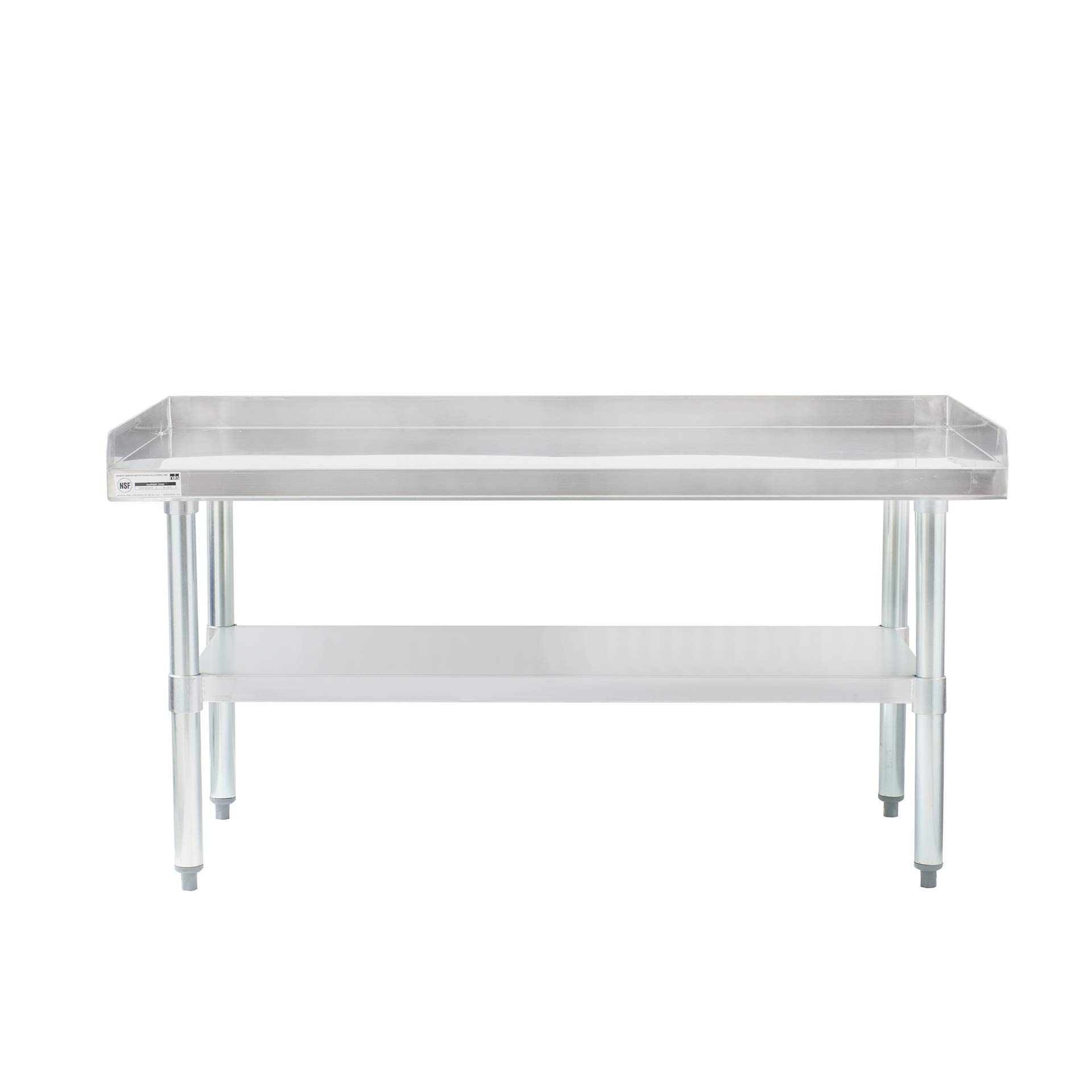 Equipment Stand, 24x60 Stainless Steel Table for Commercial Kitchen and Restaurant
