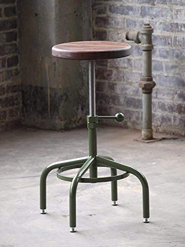 Adjustable Walnut Industrial Stool Simple modern and minimalist bar stools USA MADE