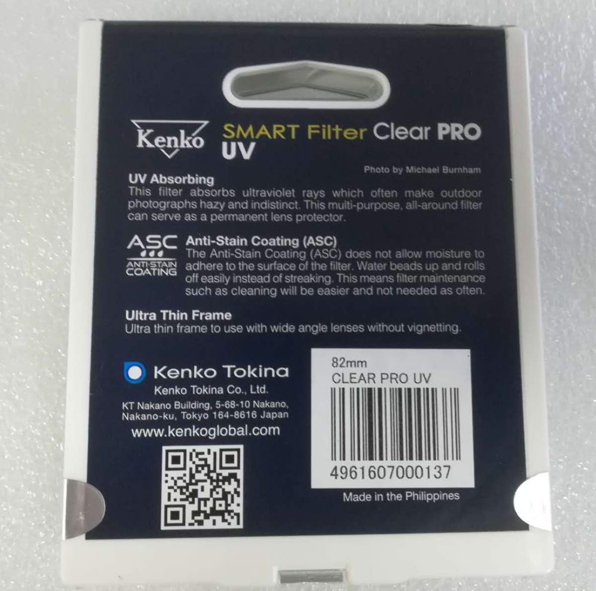 82mm Kenko Smart Clear PRO UV Filter KENKO TOKINA UV Protection