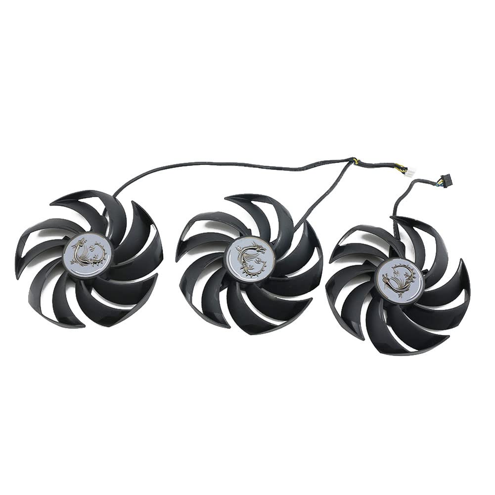 95MM PLD10010B12HH GPU Cooler Fan Replacement for MSI GeForce RTX 3070 3070Ti 3080 3080Ti 3090 Ti SUPRIM X Graphics Video Card