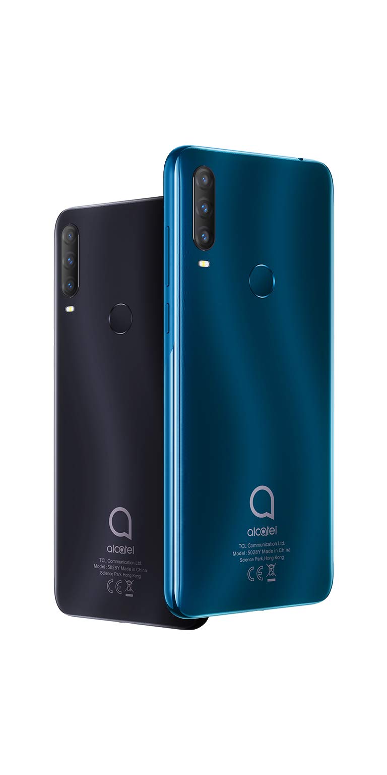Alcatel 1S 2020 5028A 4G LTE 6.22" HD+, Octa-Core, Triple Camera, 32GB/3GB, 4000 mAh, Android 10.0 (GSM Only Not CDMA) (Power Gray)