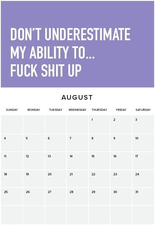 Adulting is Hard 2024 Calendar,Inspirational Wall Calendar,Fun Quotes Daily Grid Personalized Note Pads Calendar, Office Calendar Planner for Easy Planning and Organization (4PCS)