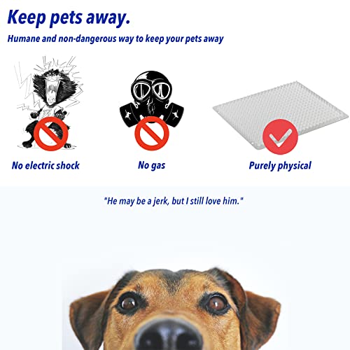 BYTEBAY 16 Pack Cat Deterrent Outdoor Scat Mat for Cats&Dogs, Keep Away Pest Plastic Mats with Spikes,16 x 13 Inchesā¦