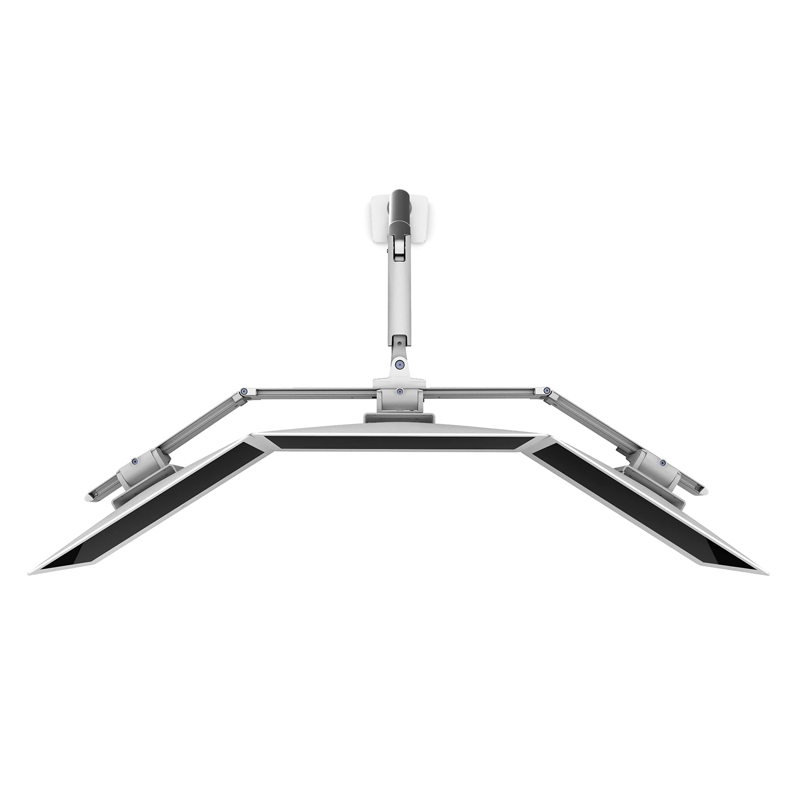 Ergotron – HX Triple Monitor Bow Kit – Add-on for HX Desk and HX Wall Monitor Arms – White