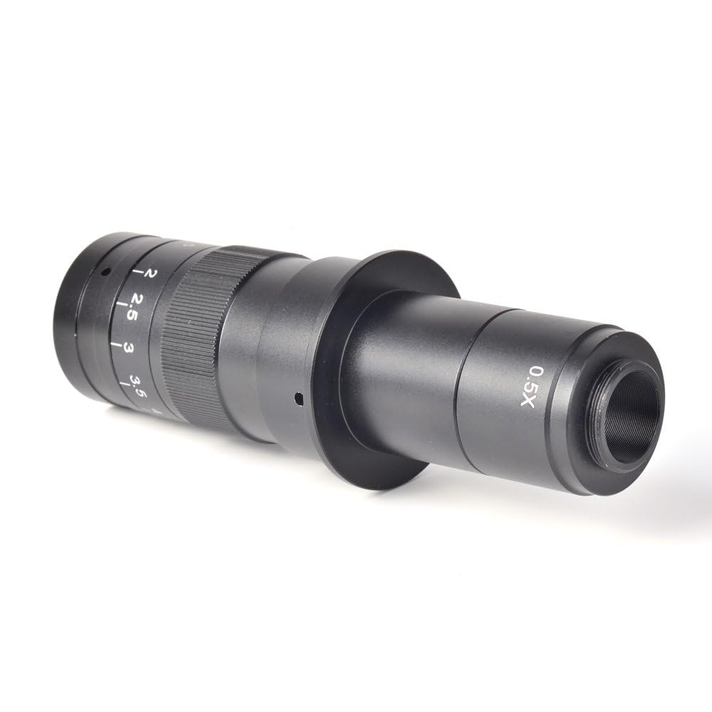 HAYEAR Monocular Max 180x Zoom C-Mount Glass Lens Adapter F/Industry Microscope Camera Objective
