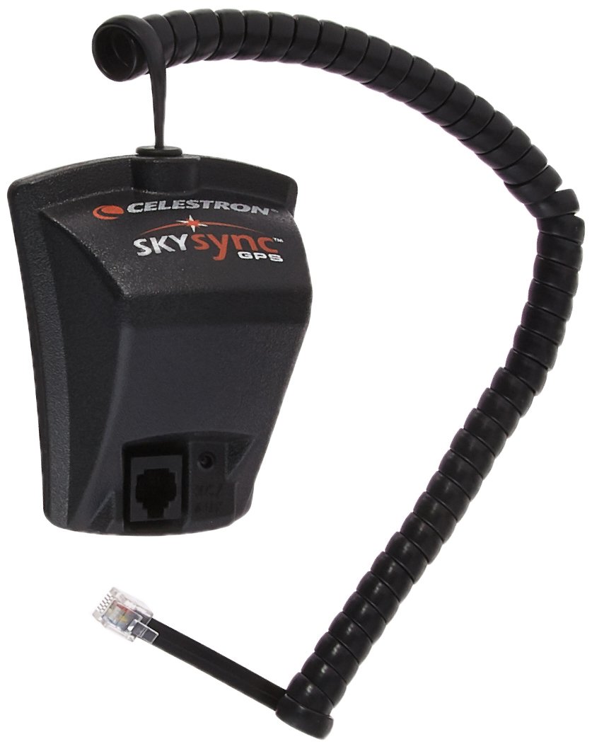 Celestron - SkySync Telescope GPS Accessory, Black (93969) & 18778 AC Adapter (Black)
