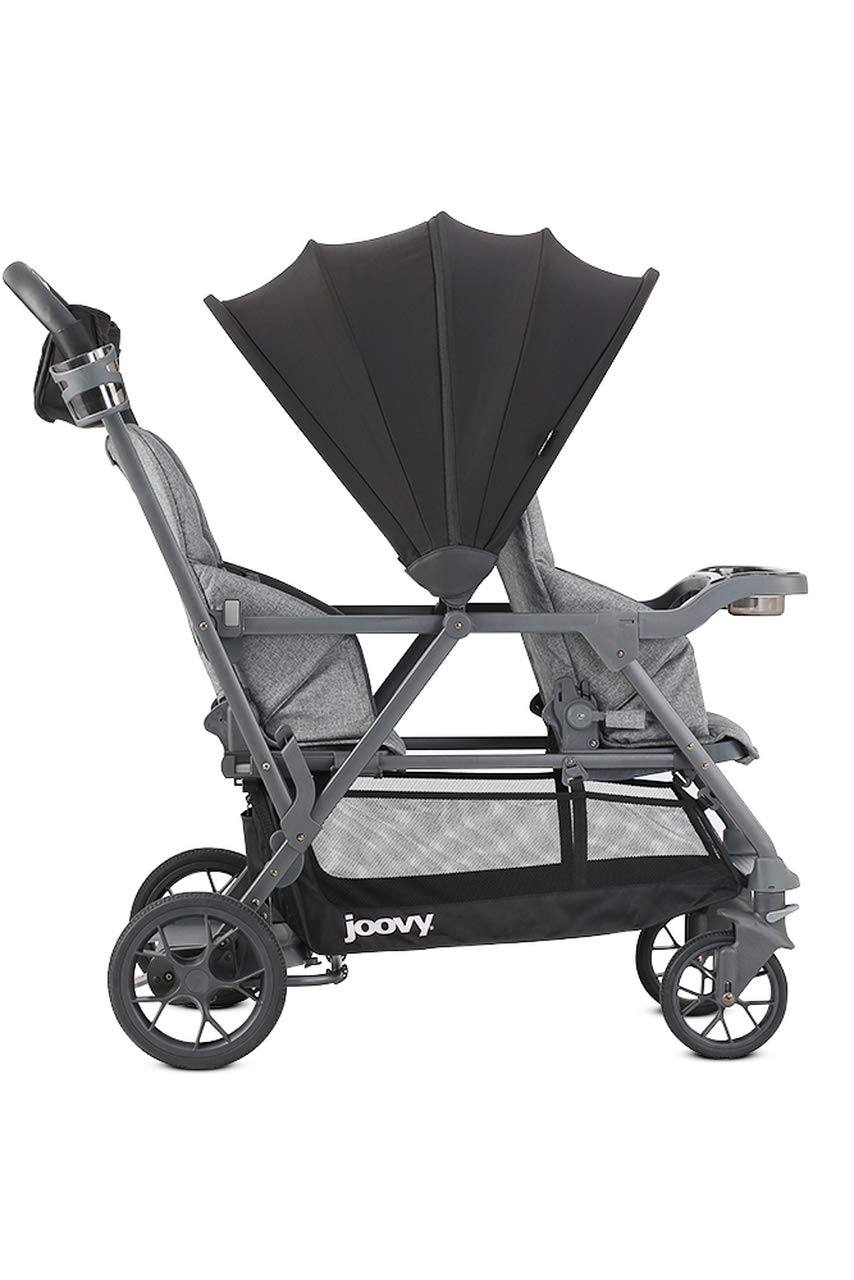 JOOVY Caboose S Rear Seat - Grey Melange
