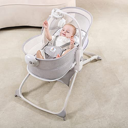 6 in 1 Baby Cradle,Soothing Vibration Suitable for Baby,Baby bassinets