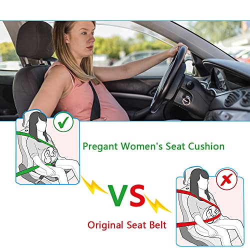 Abnaok Maternity Car Belt Adjuster Cushion for Pregnant Moms Belly