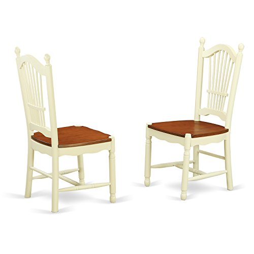 East West Furniture PLDO9-WHI-W, 9-pieces