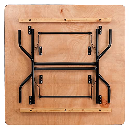 Flash Furniture Gerry 4-Foot Square Wood Folding Banquet Table