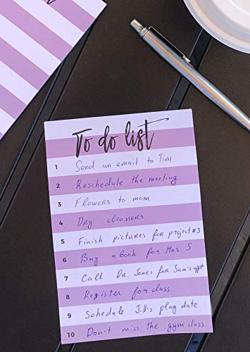 Small to-Do List Notepad, Large Sticky Notes, Lilac, 50 Pages, 4x6" by DAILY RITMO