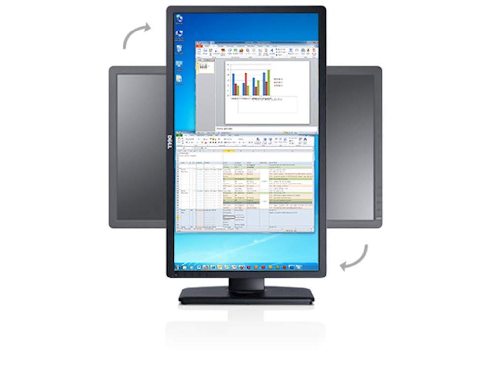 Dell Professional P2314H 23-inch Widescreen Flat Panel Monitor with LED w/Built-in USB 2.0 HUB & Height Adjustable Stand, Tilt & Swivel, Stand.