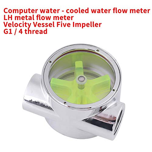 Tungsten Alloy Water Indicator, G1/4" Standard Female to Female Thread Computer Water Cooling Indicator, for PC Water Cooling System