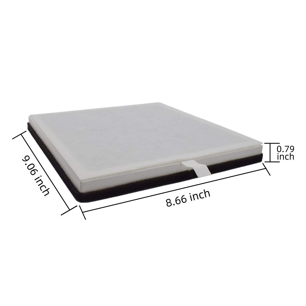 4-Pack Replacement HEPA Filter Compatible with Pure Enrichment PureZone 3-in-1 Air Purifier, Compare to Part # PEAIRFIL