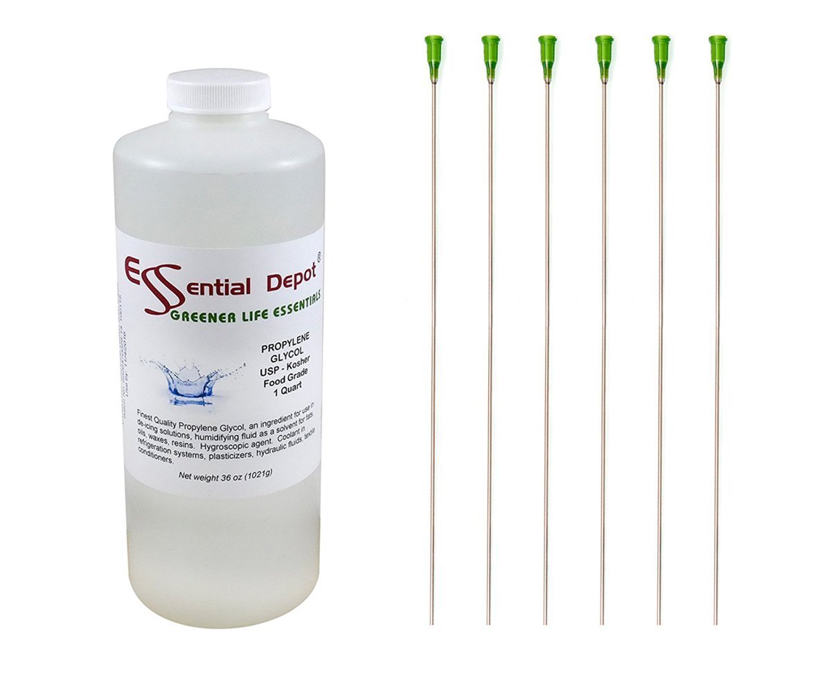 HUAHA 6 Pcs Dispensing Needle 14G x 10" with 30ml Syringe- Blunt Tip Luer Lock Super Long Needles