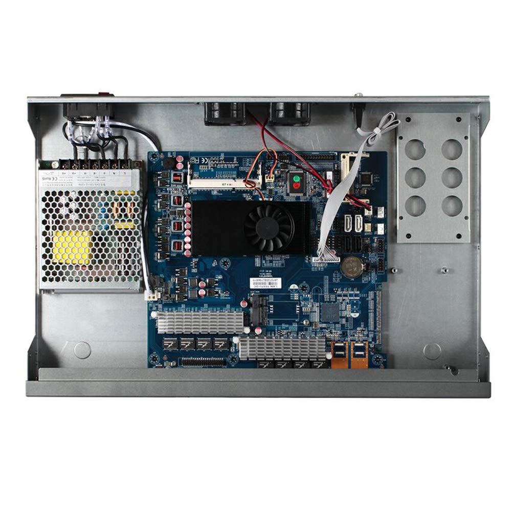 HUNSN RS14 Intel Core i5 2467M Mini PC, 4GB RAM, RouterOS OS, 8 x Gigabit LAN, 2 x USB3.0, 19" Standard, 100W Power