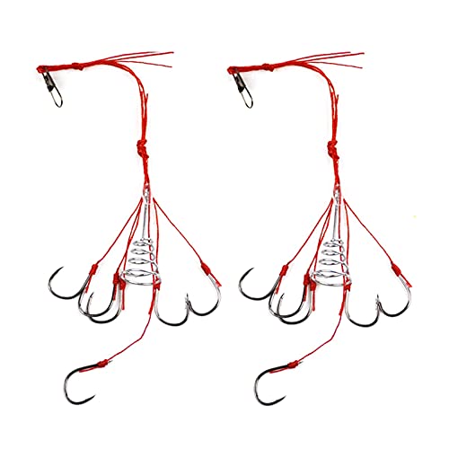 4pcs/lot Fishing Hooks Explosion Hook Capture Off Carbon Steel Sharp Fishhook Fishing Tackle Tool Set Gear Boat Accessories