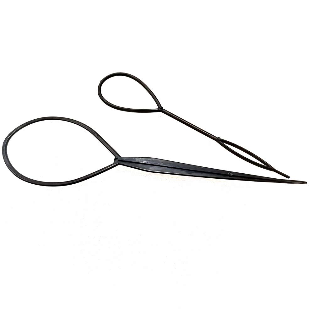 PARFINER Hair Bun Maker Magic French Twist Hairstyle Clip Snap Bun Makers Hair Elastic Bands Pins With Comb Hair Styling Accessories … (Brown)