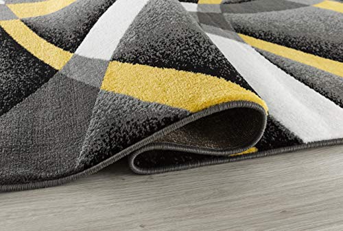 Rugs and Decor metro 1004 area rugs, 6' x 9', Yellow