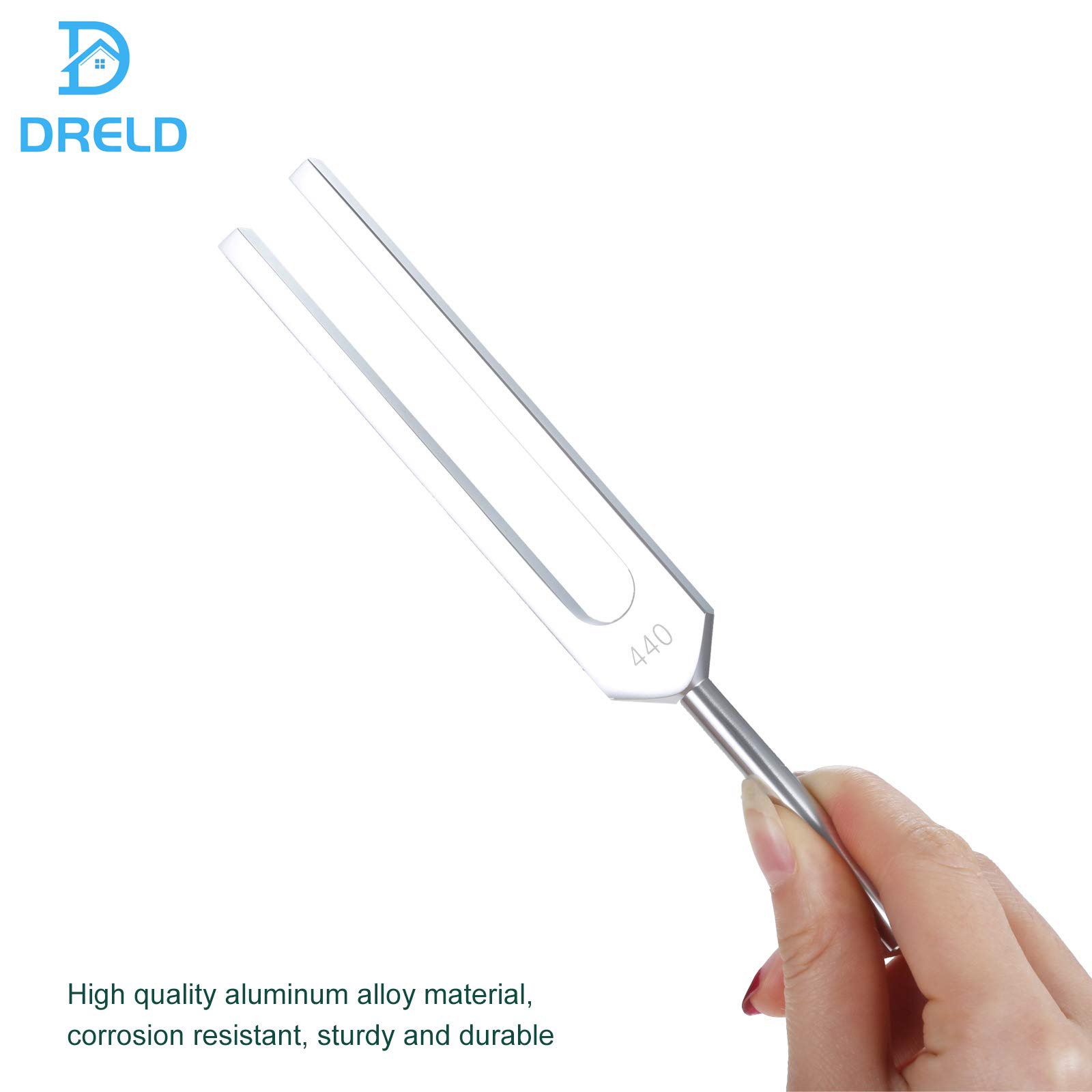 440 Hz Tuning Fork, A440Hz Tuning Fork with Silicone Hammer Bag for Violin Guitar Tuner Instrument, DNA Repair Healing, Sound therapy, Perfect Healing, Balancing, Healers, Vibration