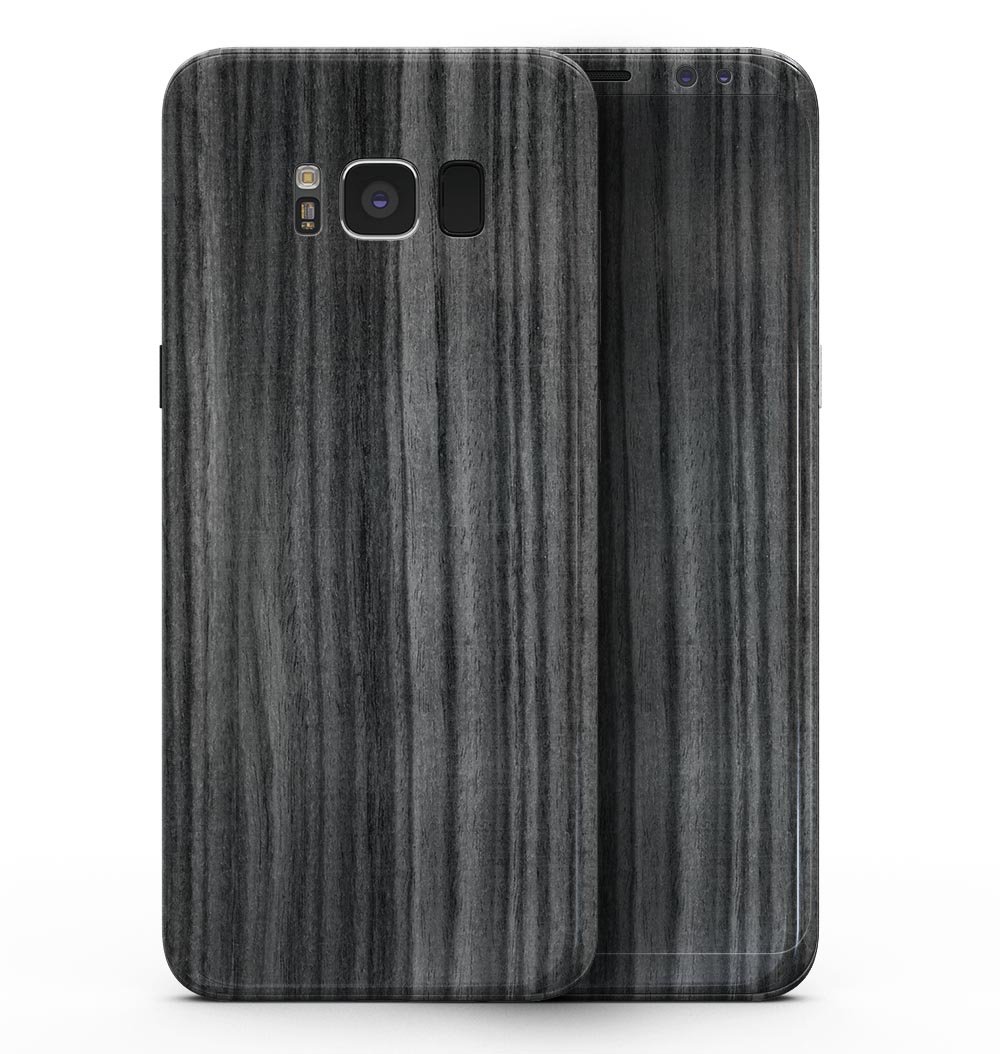 Design Skinz Design Skinz Dark Ebony Woodgrain Full-Body Wrap Decal Skin-Kit for The Galaxy S8