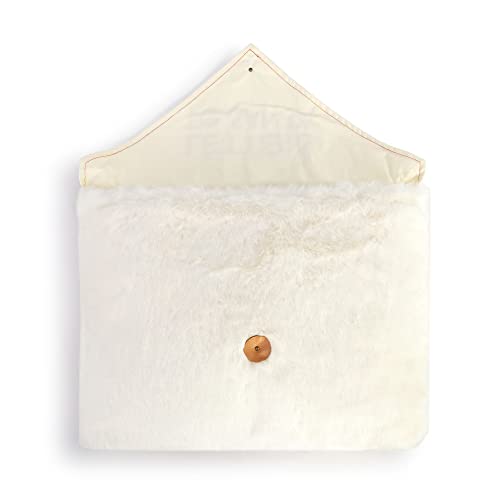 DEMDACO Letters to Santa White and Red 12 x 18 Inch Pocket Christmas Throw Pillow