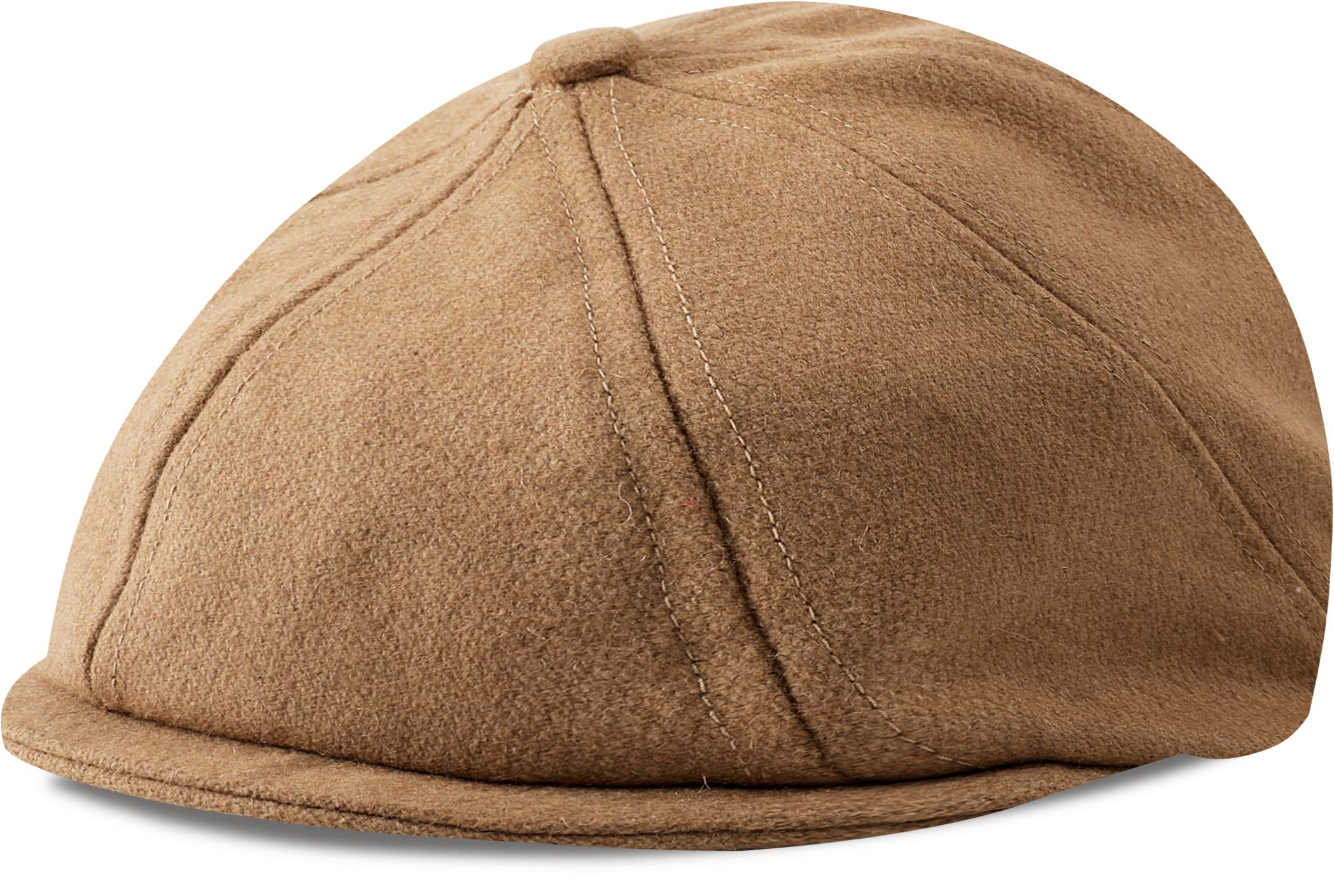 A&J DESIGN Newsboy Hats for Boys Infant Flat Scally Irish Brown Cap Tan 3-6 Months