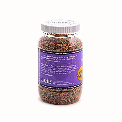 Fluker Labs SFK70014 Tortoise Diet Small Pellet Food, 7-Ounce