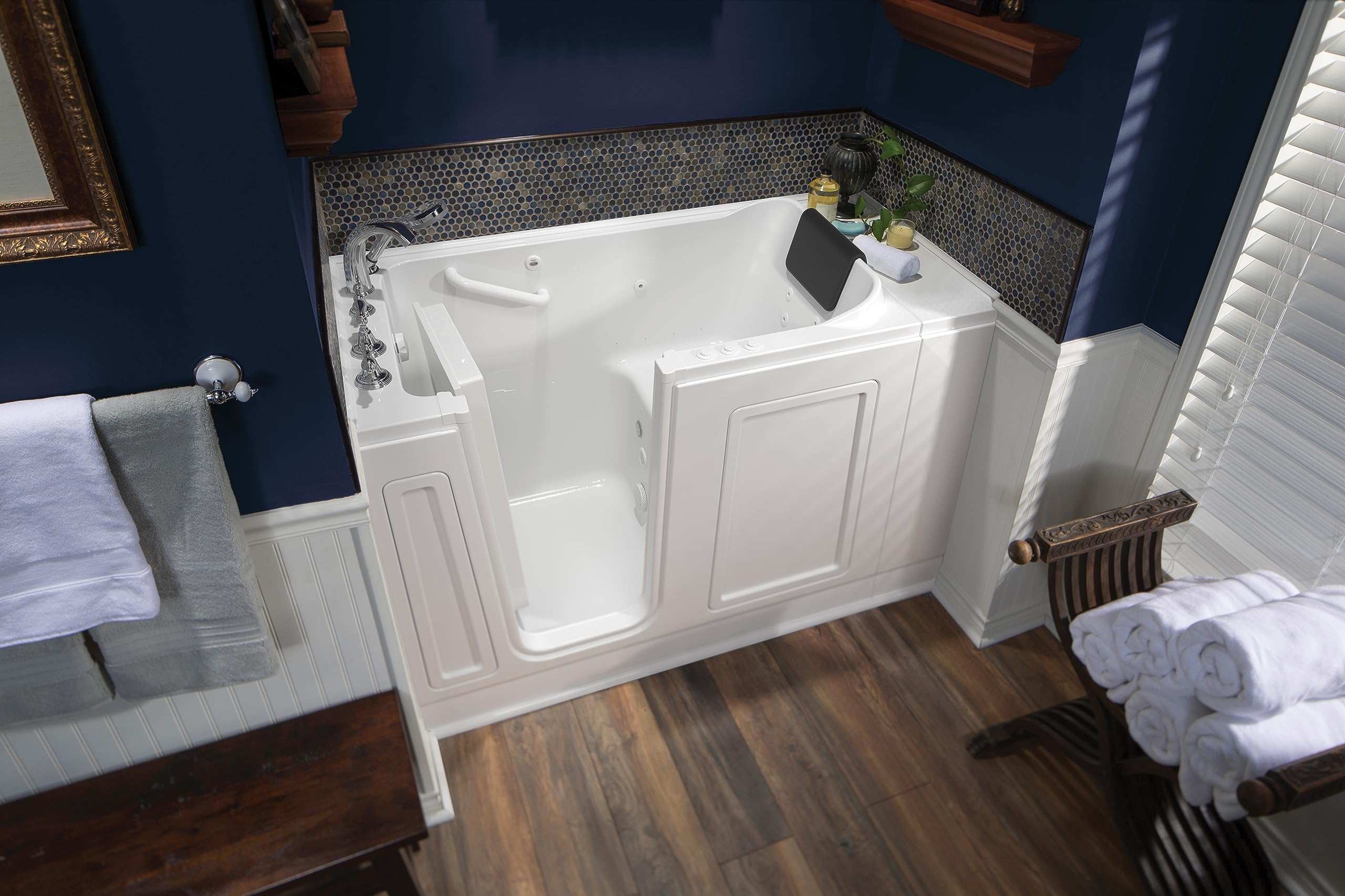 American Standard 3051.119.CLW Acrylic Whirlpool and Air Spa 30"x51" Left Side Door Walk-In Bathtub in White