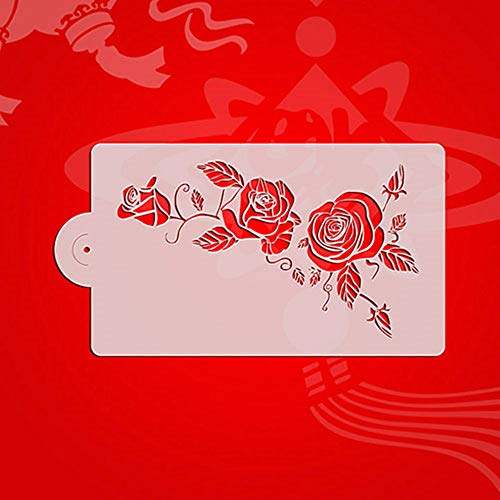 ART KITCHENWARE Valentine's Day Cake Stencils for Royal Icing Wedding Cake Decorating Stencils for Airbrush Bakery (8.5"x5" ST-3174)
