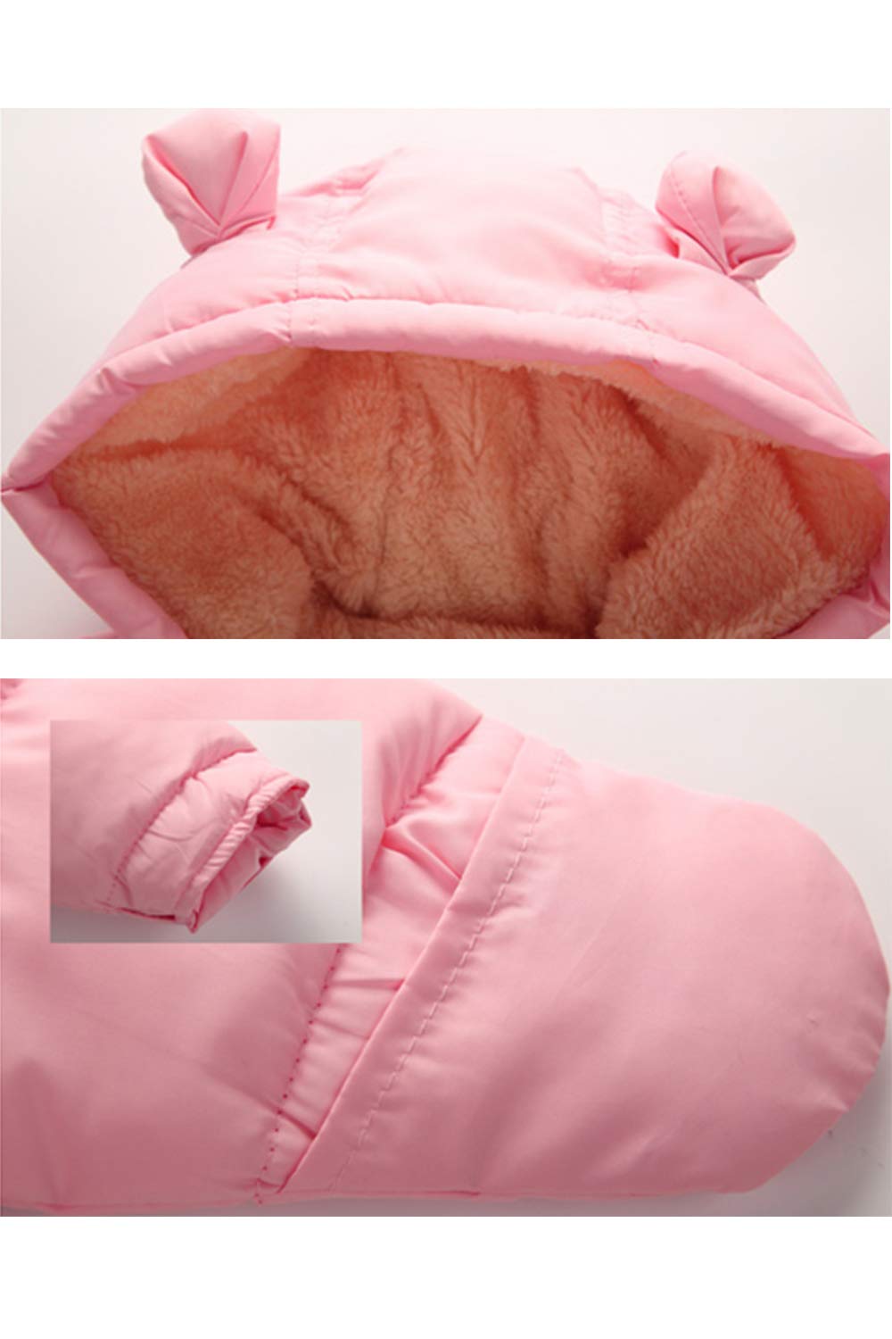 EsTong Baby Sleeping Bag Newborn Hooded Pram Bag Girls Boys Snowsuit Bunting Green L