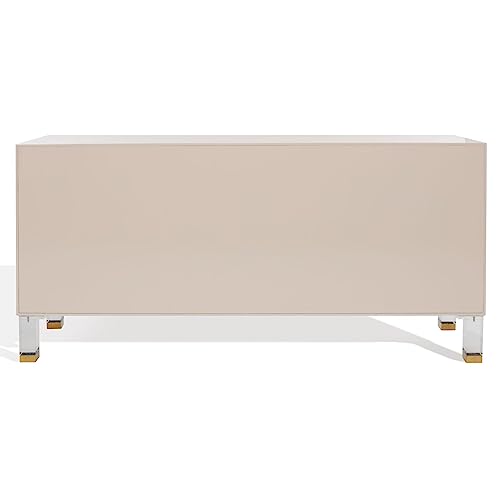 Safavieh Couture Home Saturn-Art Deco-Light Pink Acrylic 3-door Sideboard