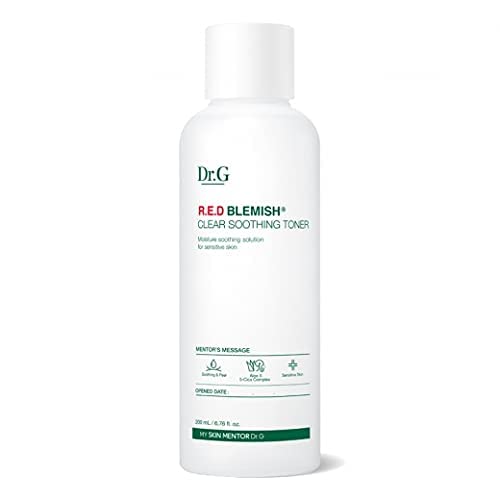 Dr.G R.E.D Blemish Clear Soothing Toner 200mL(6.76 fl.oz.) - Moisturizing Calming Toner That Soothes and Cares Sensitive Skin -