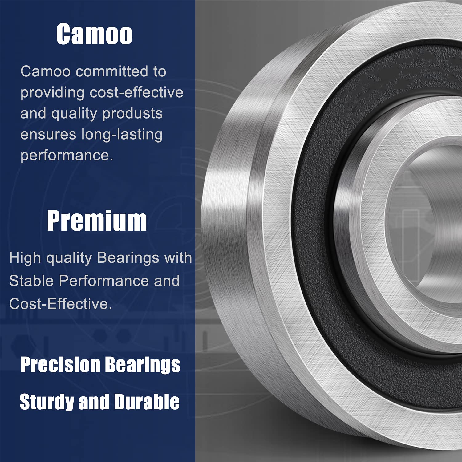 8 Pack 1/2" Flanged Ball Bearing Precision,ID 1/2" x OD 1-3/8" - Lawn Mower- For Marathon.