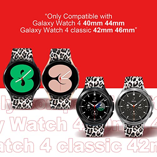 Arsfit Fancy Bands Compatible for Samsung Galaxy Watch 6/ Galaxy Watch 5 40mm 44mm 43mm 45mm 47mm / Galaxy Watch 4 40mm 44mm / Watch 4 Classic 42mm 46mm Band, Print Silicone Pattern Replacement Strap for Women Men Ladies Girls