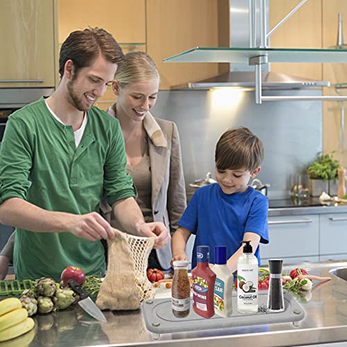 Adatos Fast Drying Stone Sink Tray,Sink Caddy Kitchen Sink Organizer,Kitchen Sink Caddy Organizer,Kitchen Sink Caddy,Sink Caddy Sponge Holder,Instant Dry Sink Organizer (1PCS)