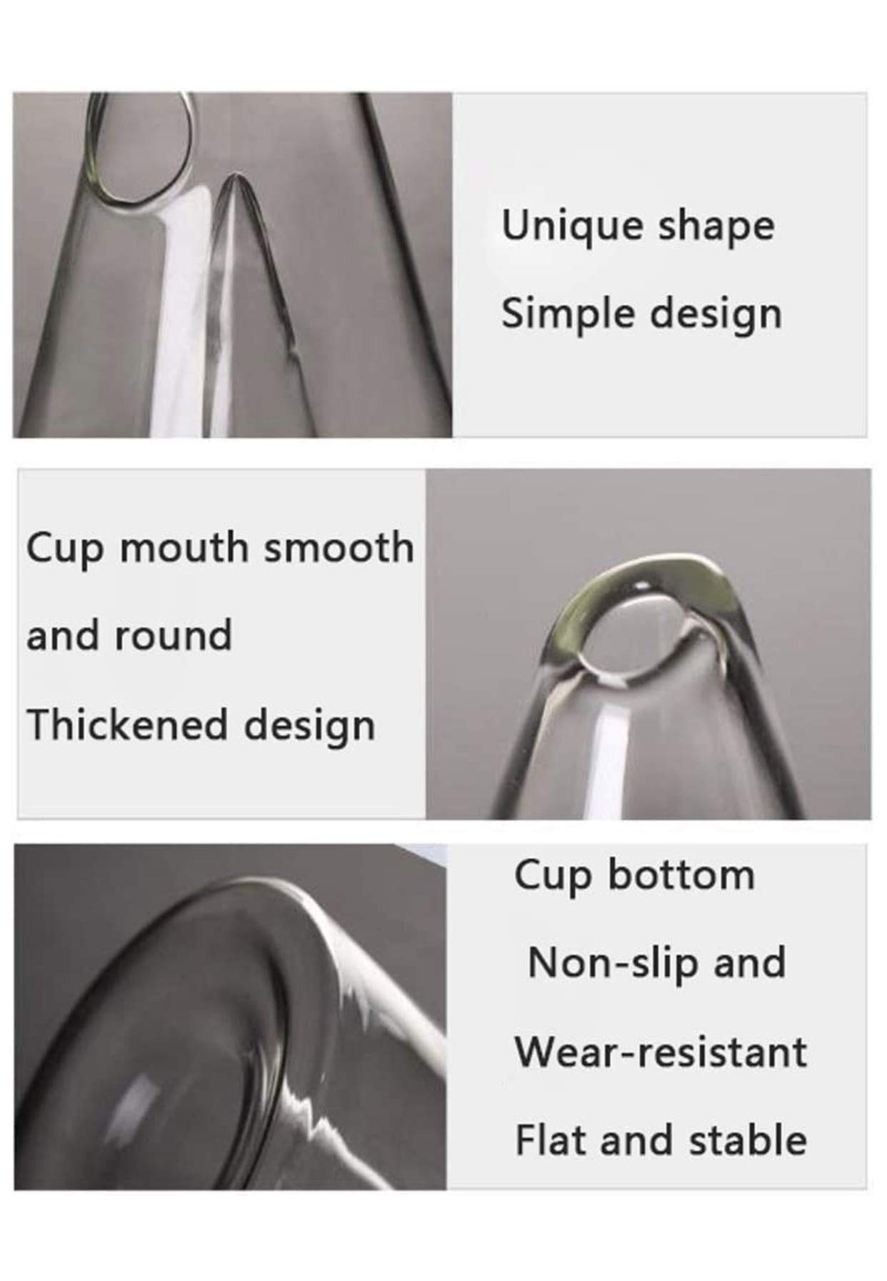 Product Waze Wine Decanter - 750ml Pyramid-Shaped - Wine/Whiskey Decanter - Hand Blown Lead-Free Crystal Glass Decanter - Red Wine Carafe - Wine Gift - Wine Accessories