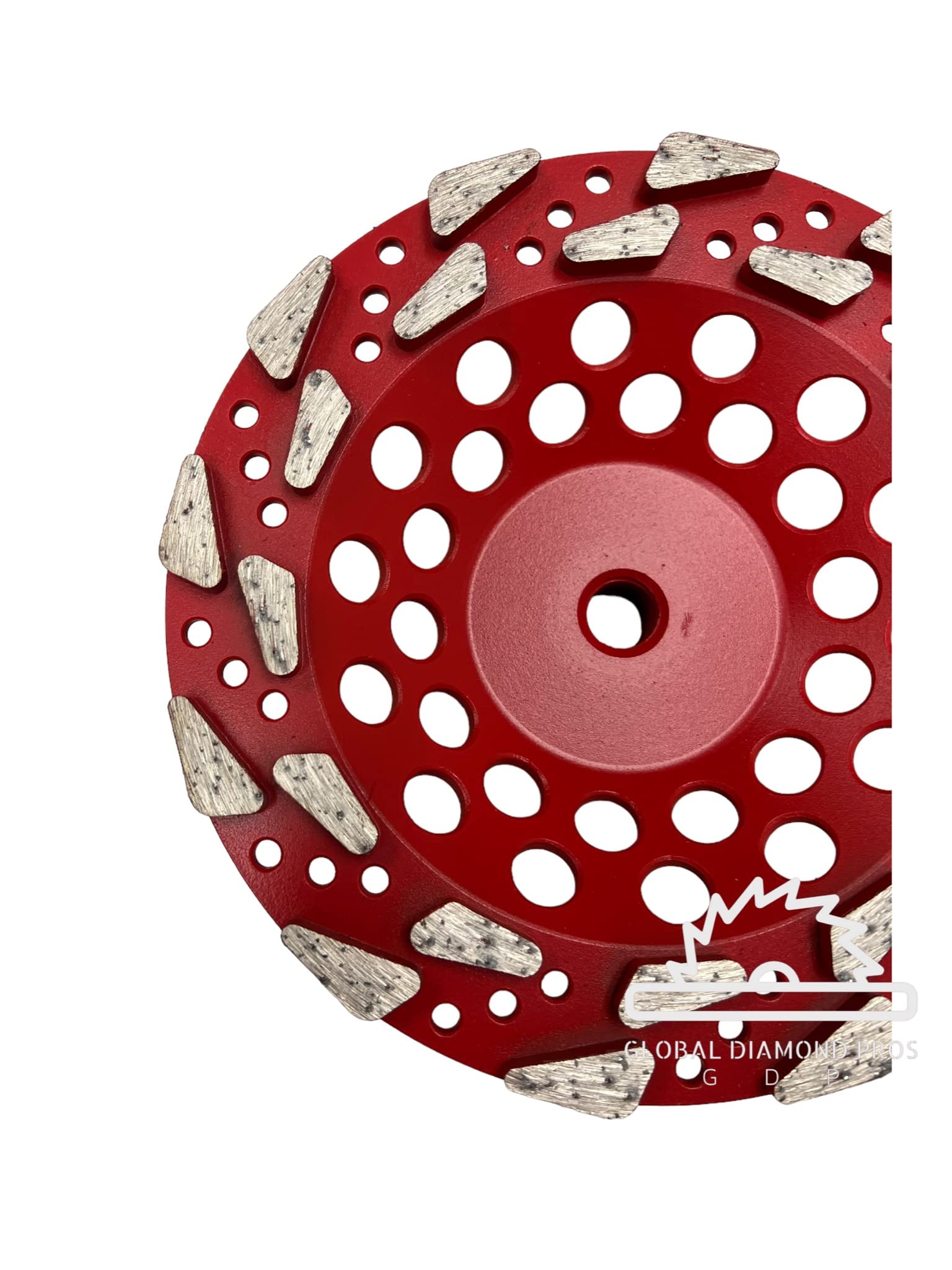 7” Diamond Grinding Cup Wheel for Concrete, Masonry, Epoxy & Paint Removal 5/8-11” Arbor Threaded Grit #18-20
