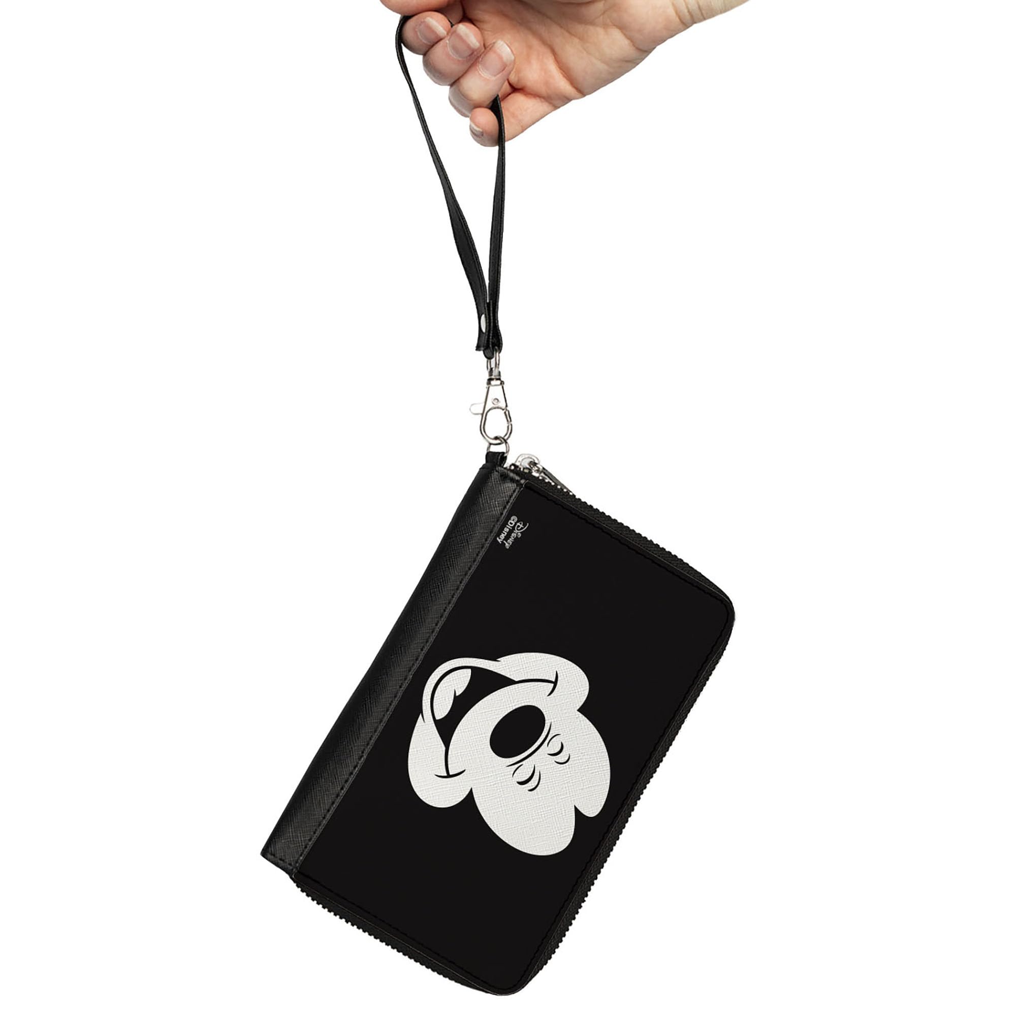 Buckle-Down Women's PU Zip Around Wallet Rectangle-Mickey Mouse, 7.5"x4.5"
