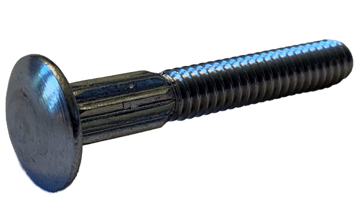 Small Parts 3124CR188 5/16"-18 x 1-1/2" Ribbed Neck Carriage Bolt Fully Threaded 18 8 Stainless Steel (Pack of 5)
